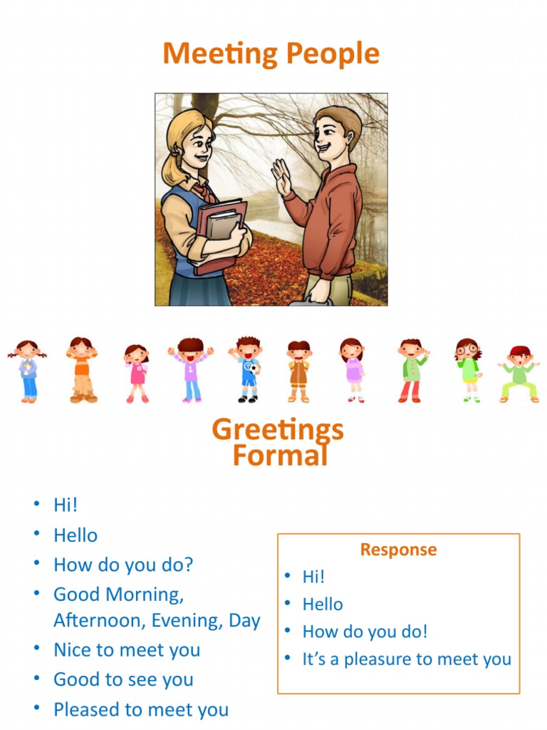 Greeting, Introducing and Parting | PDF