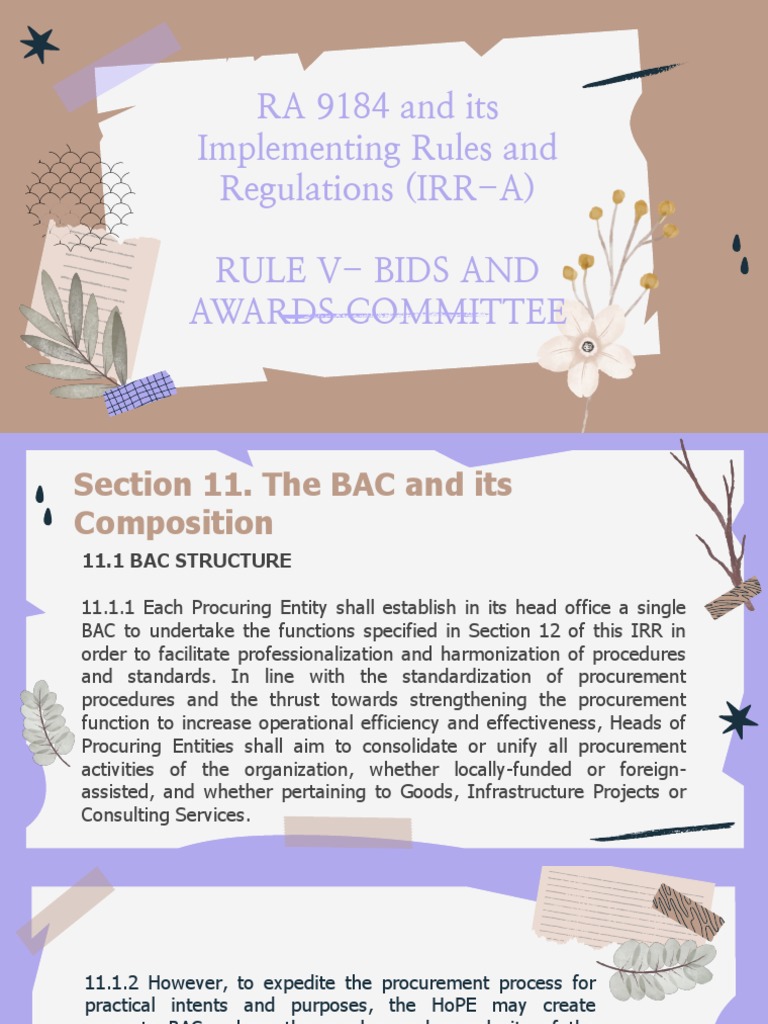 Procurement Committee Guidelines | PDF