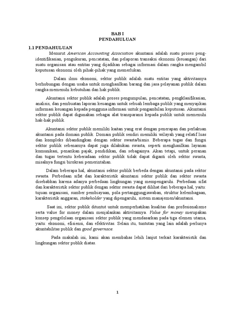 Makalah Bab 1 - Asp | PDF