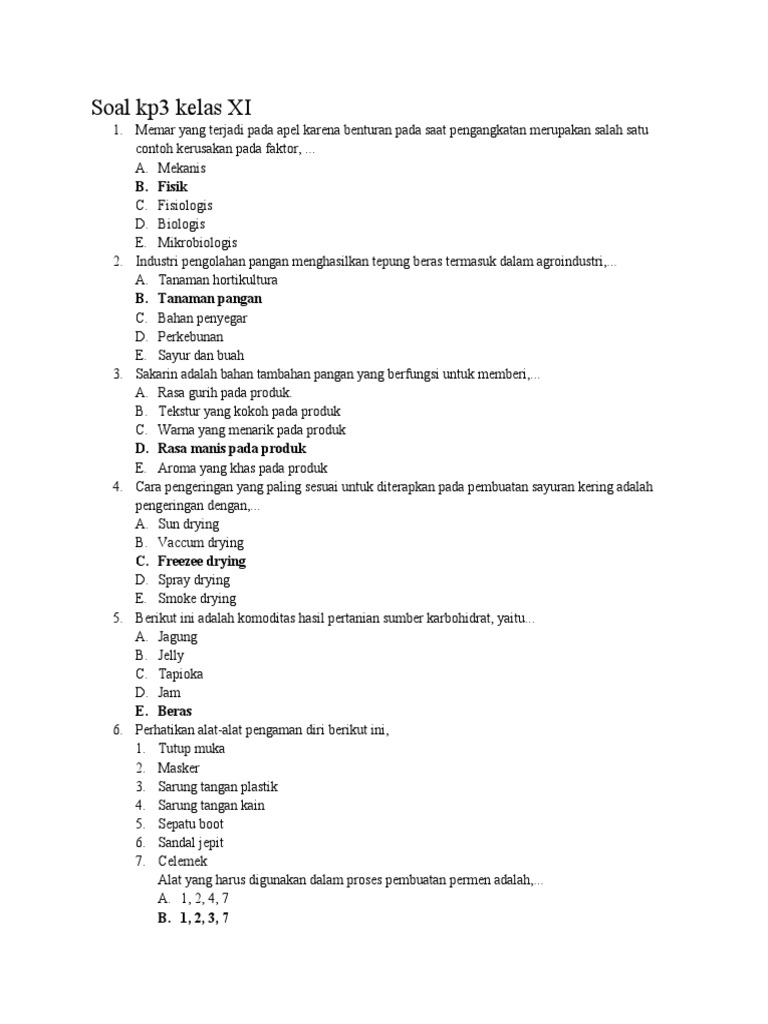 Soal PAS Kp3 Kelas XI 2022.2023 | PDF