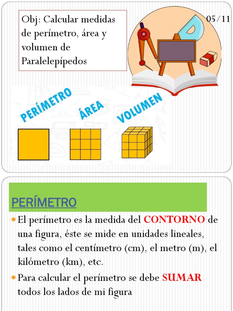 Unidad 4 Geometria 6° - Perimetro, Area y Volumen | PDF | Objetos ...