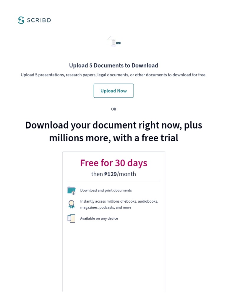 Choose A Plan - Scribd - 4 | PDF