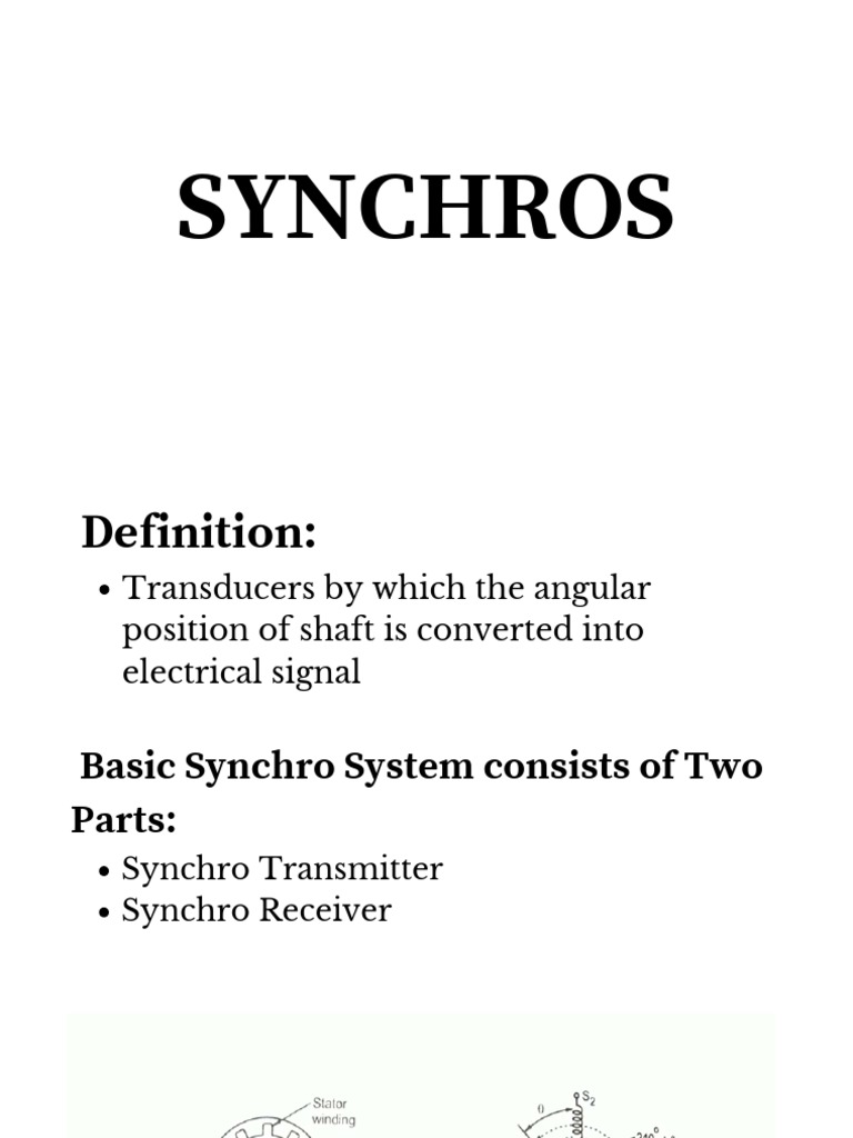 SYNCHRO | PDF