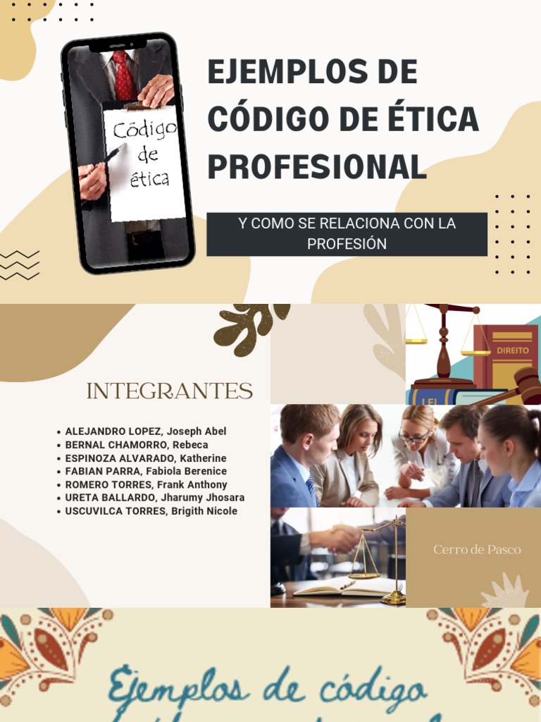 Ejemplos de Código de Ética Profesional | PDF | Crecimiento personal y profesional | Negocios