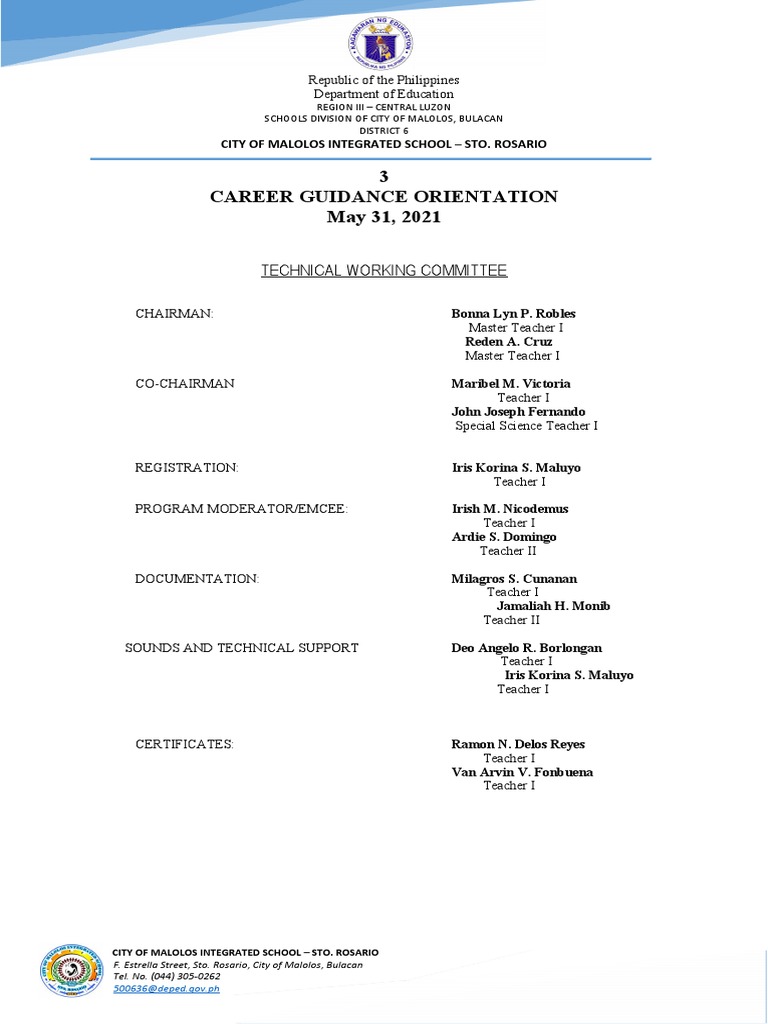 TWG Career Guidance | PDF