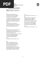 Letra Original y Completa Del Himno A Cochabamba | PDF | Poesía