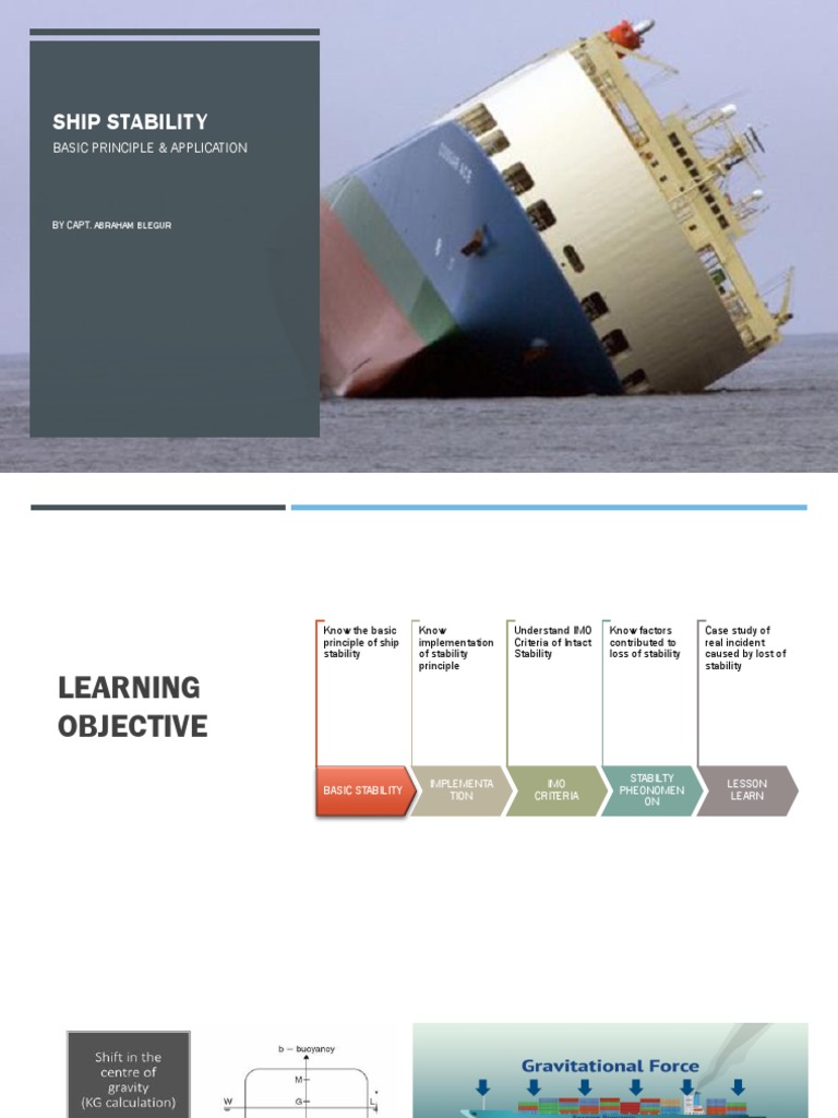 Ship Stability & Draft Survey | PDF | Buoyancy | Mechanical Engineering