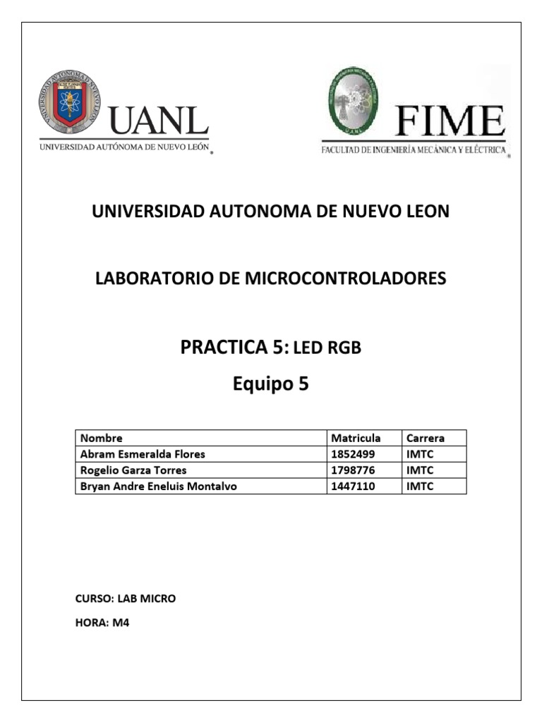 Pract5 Micro E5 | PDF | Arquitectura de Computadores | Hardware de la computadora