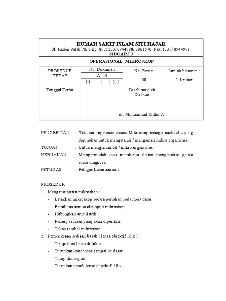 Protap Mikroskop | PDF
