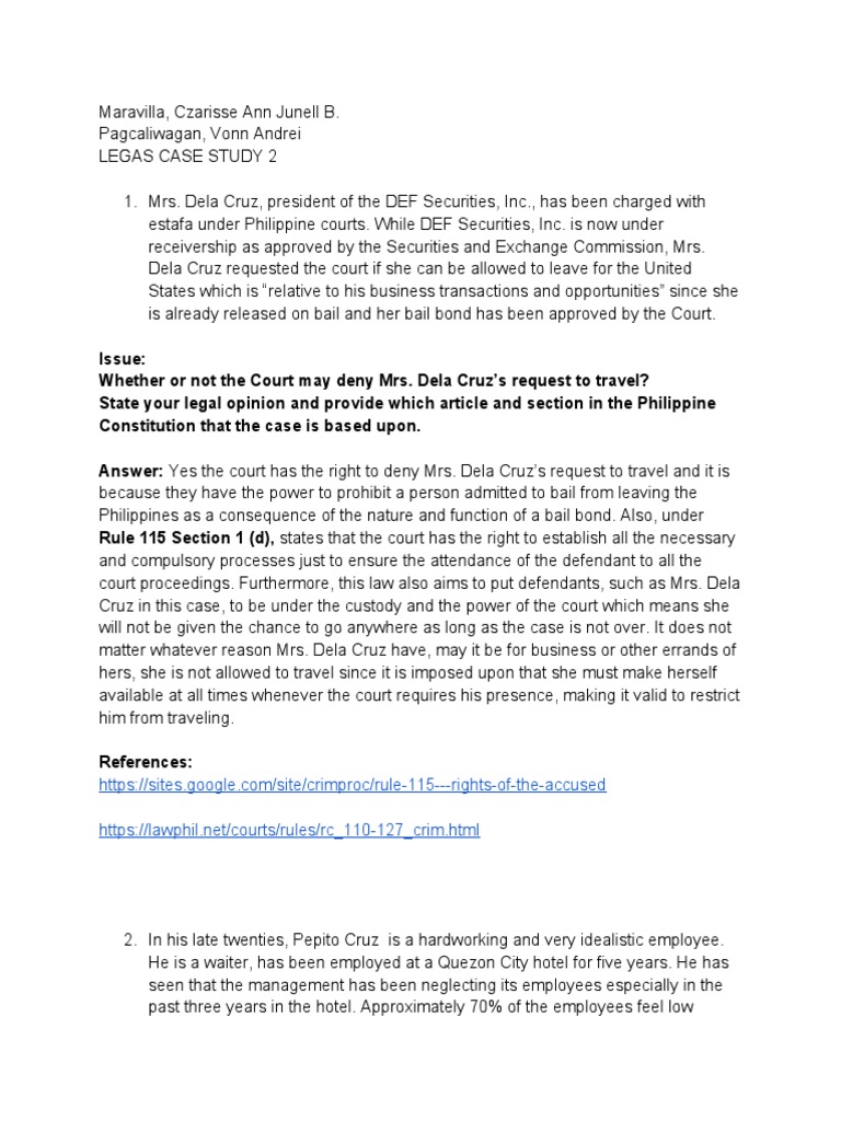 Legas Case Study 2 | PDF