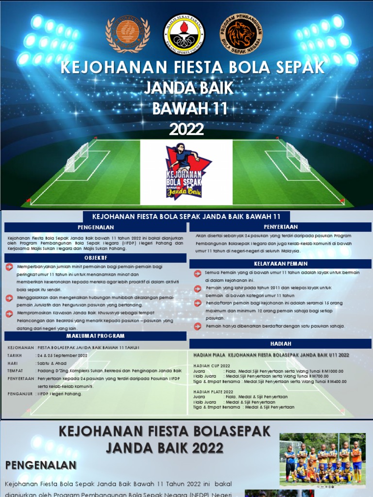 Slide Fiesta Bolasepak Janda Baik U11&u12 2022 | PDF