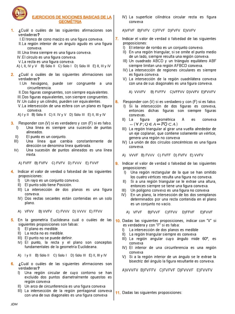 Ficha 1-Nociones Basicas | PDF | Triángulo | Conjunto convexo