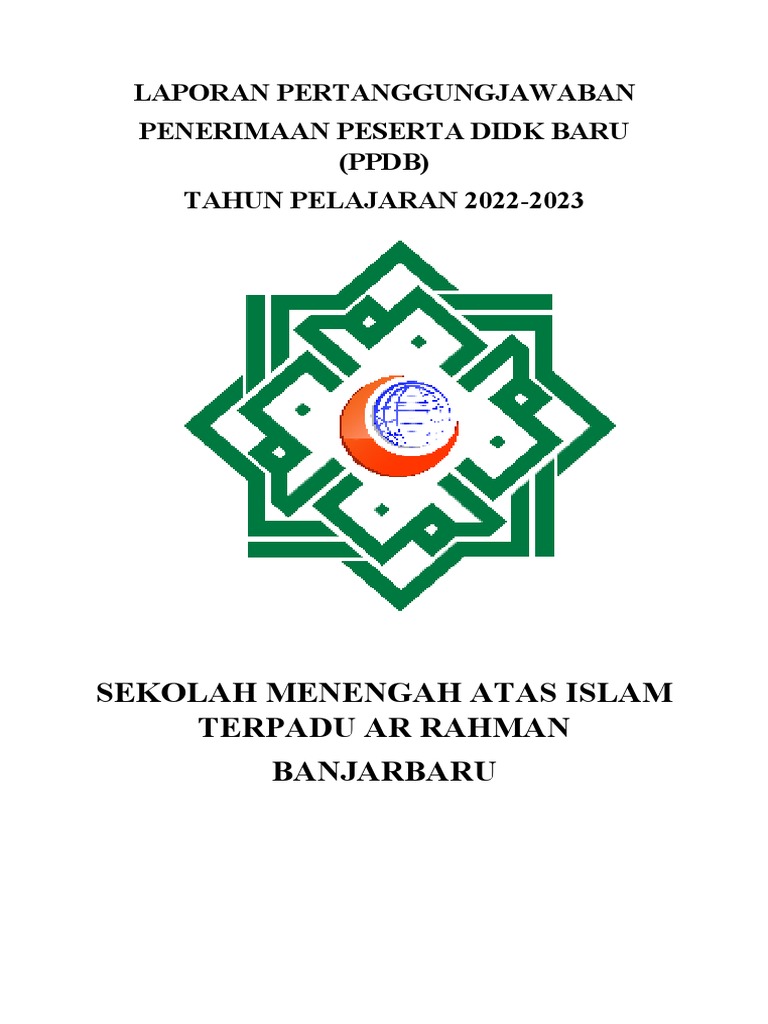 LPJ PPDB Tahun Ajaran 2022-2023 | PDF