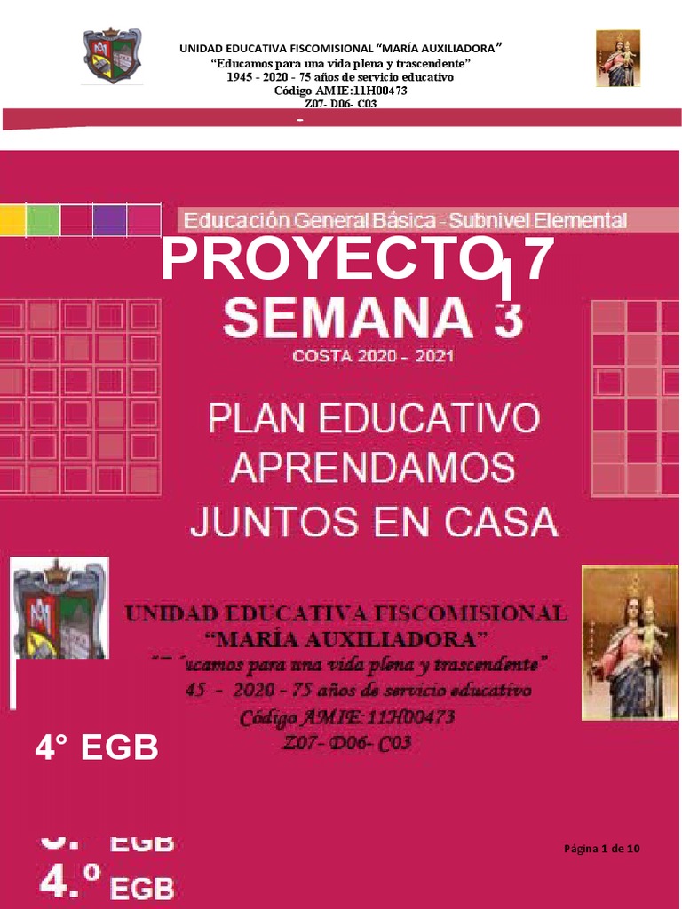 PROYECTO 7 SEMANA 1 4to Grado | PDF | Derechos humanos | Creatividad