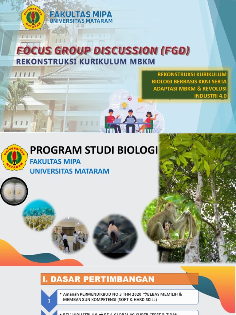 Rekons Kuri 2020 MBKM Prodi Biologi Fmipa Unram | PDF