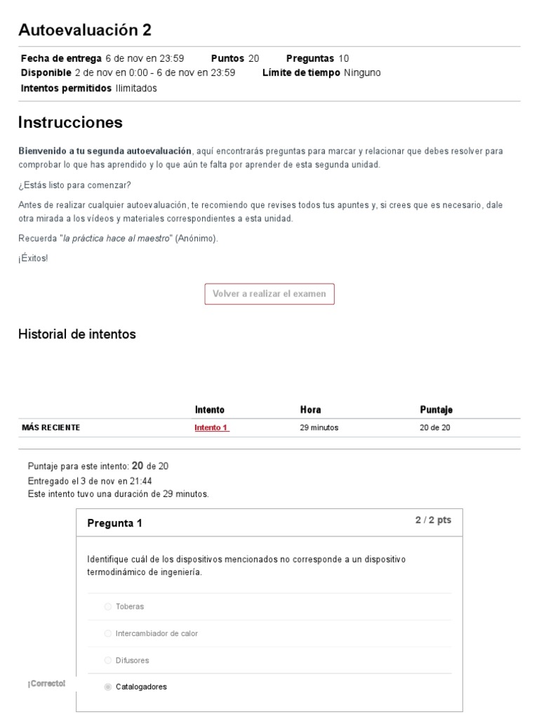 Autoevaluación 2 - Operaciones Unitarias y Procesos Industriales (14211) | PDF | Temperatura | Calor