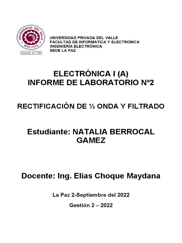 Labo 2 Elec 1 | PDF