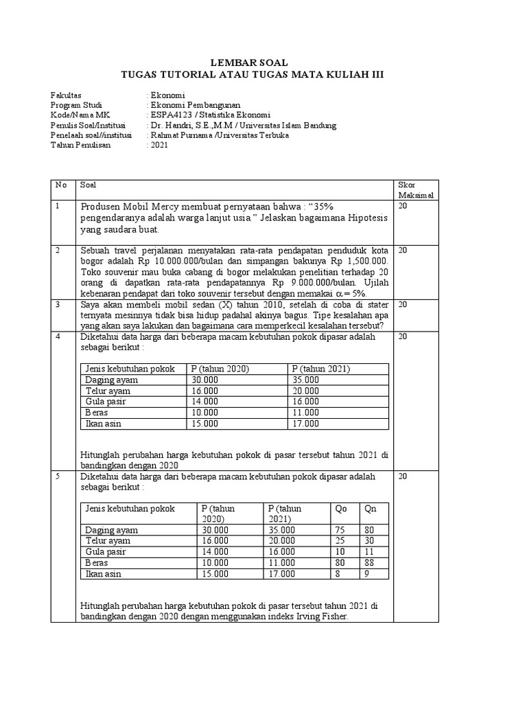ESPA4123 Tugas3 | PDF