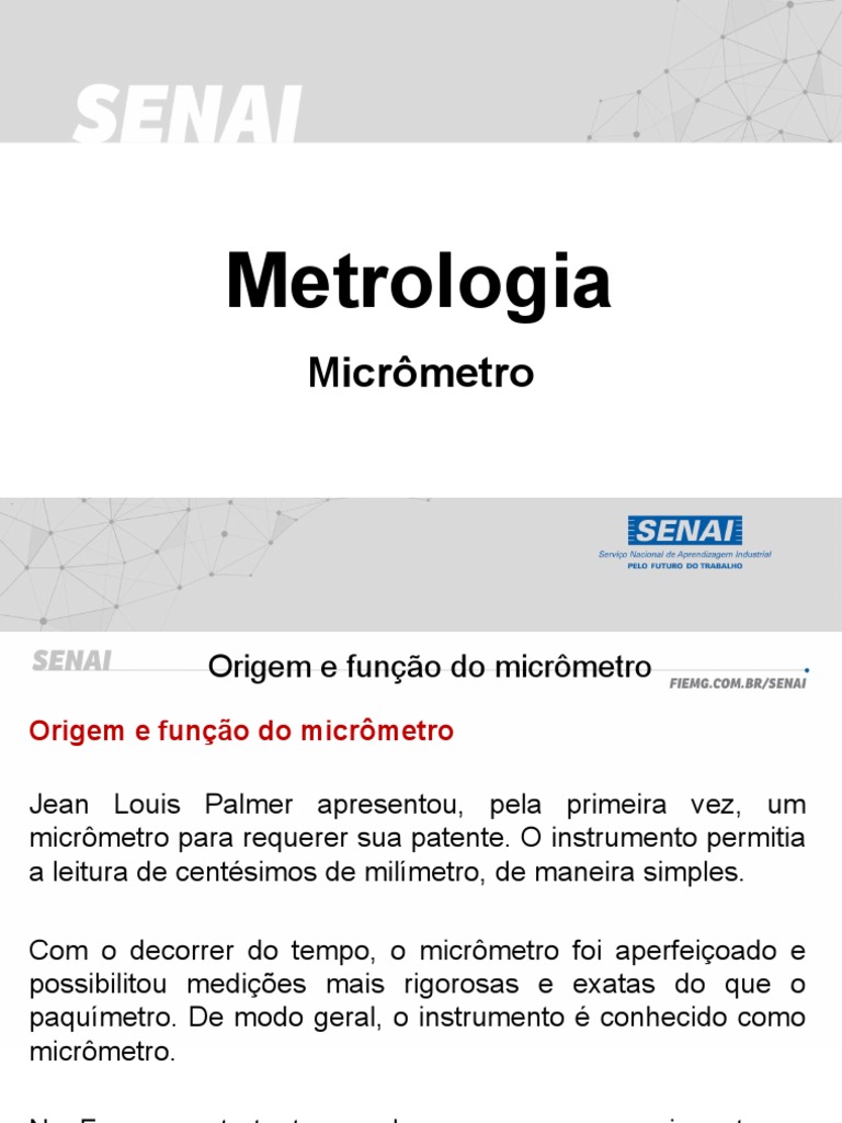 Micro Metro | PDF | Instrumento de medição | Metrologia