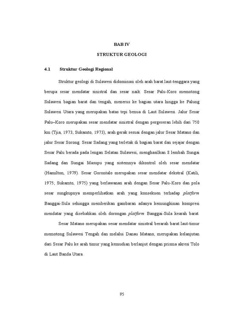 Bab IV Struktur Geologi Yusril | PDF