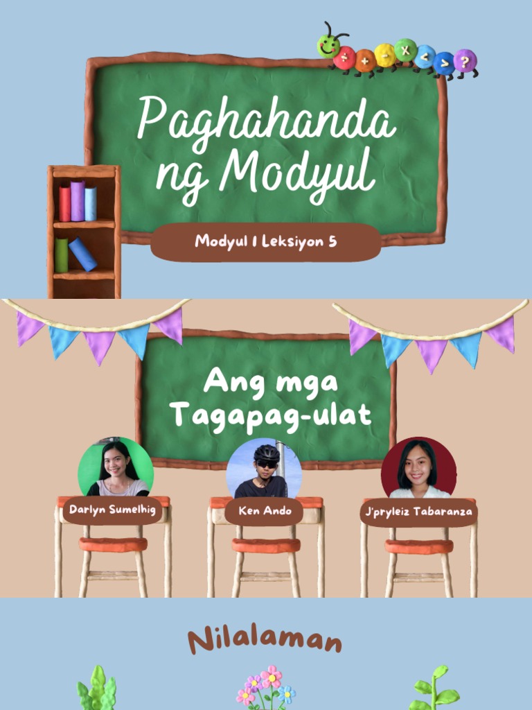 M1 Leksiyon 5 Paghahanda NG Modyul Tabaranza Sumelhig Ando | PDF