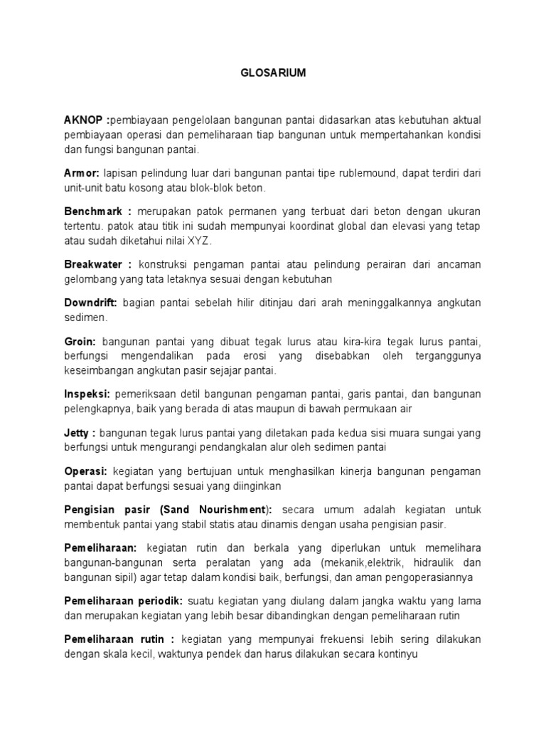 GLOSARIUM | PDF | Sains & Matematika | Teknologi & Rekayasa