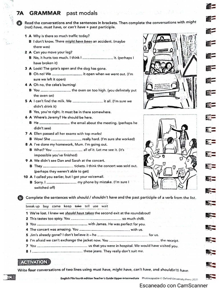 Lesson 7a. Past Modals | PDF