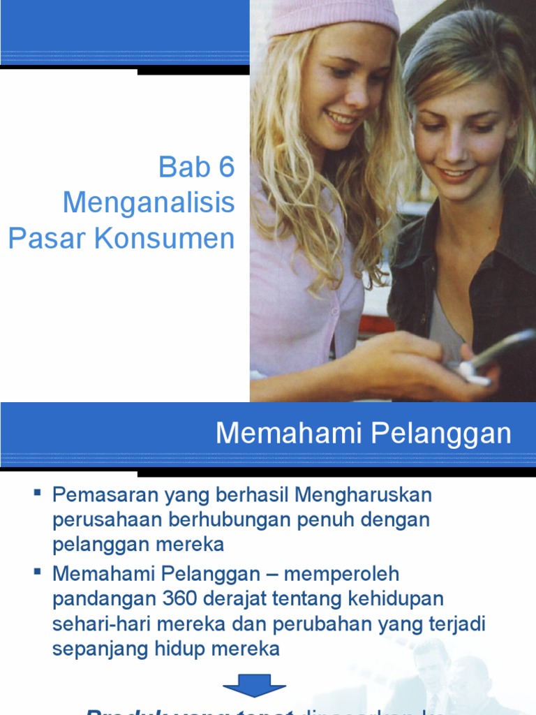 BAB 6 Menganalisis Pasar Konsumen Manajemen Pemasaran | PDF