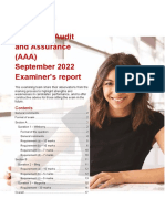 AAA June 2025 Examiner's Report | PDF | Audit | Risk