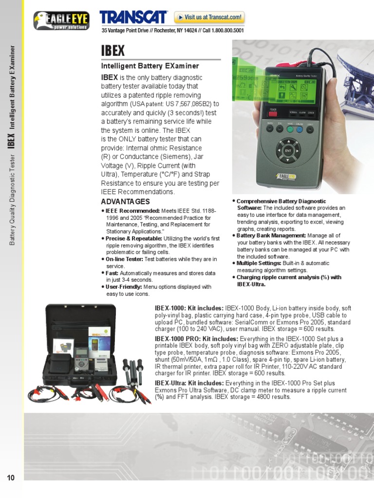 IBEX Series | PDF | Battery Charger | Electrical Resistance And Conductance