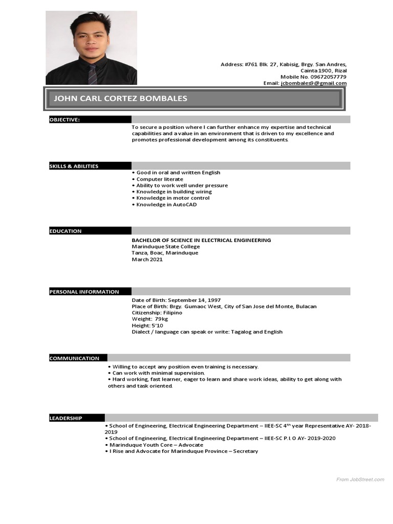 Resume 5 | PDF