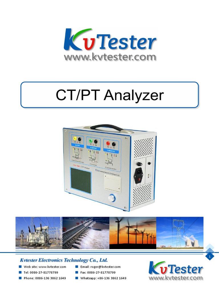 CTA-1000C CT PT Analyzer Introduction | PDF | Transformer | Electrical Network