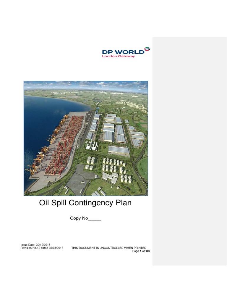 Oil Spill Contingency Plan | PDF