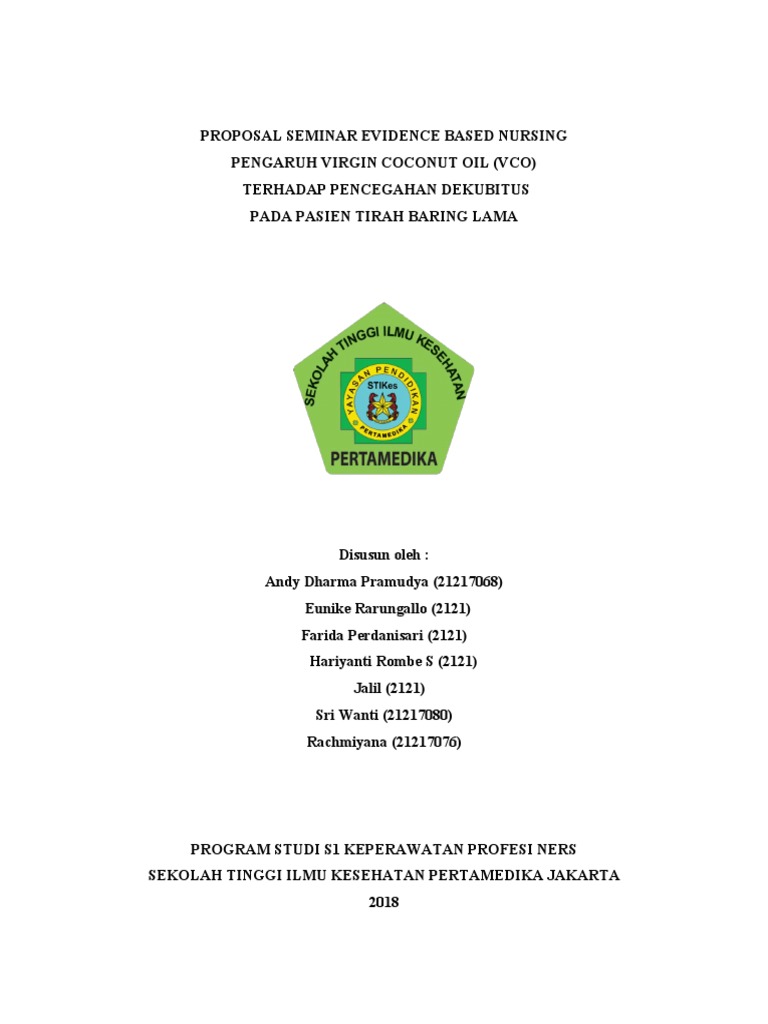 Proposal Ebn Minyak Kelapa - Revisi | PDF | Pengembangan Diri | Kesehatan Holistik