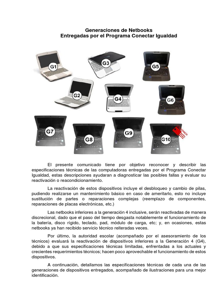 Generaciones de Netbooks | PDF