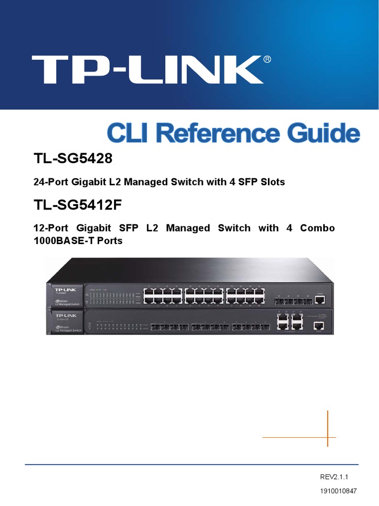 TL-SG5412F CLI Reference Guide | PDF | Quality Of Service | Internet