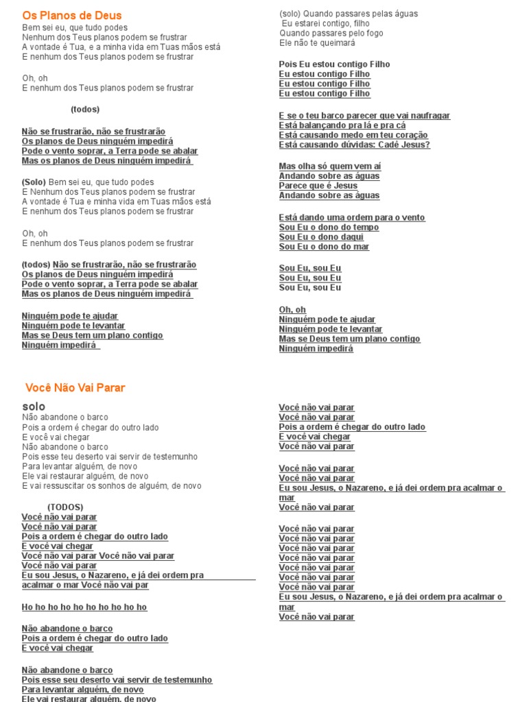 Os Planos de Deus | PDF