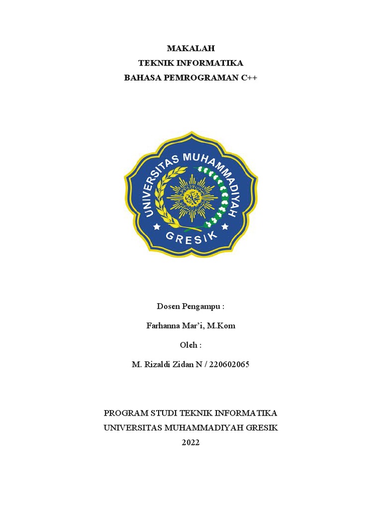 Bahasa Pemrograman C++ | PDF | Seni | Teknologi & Rekayasa