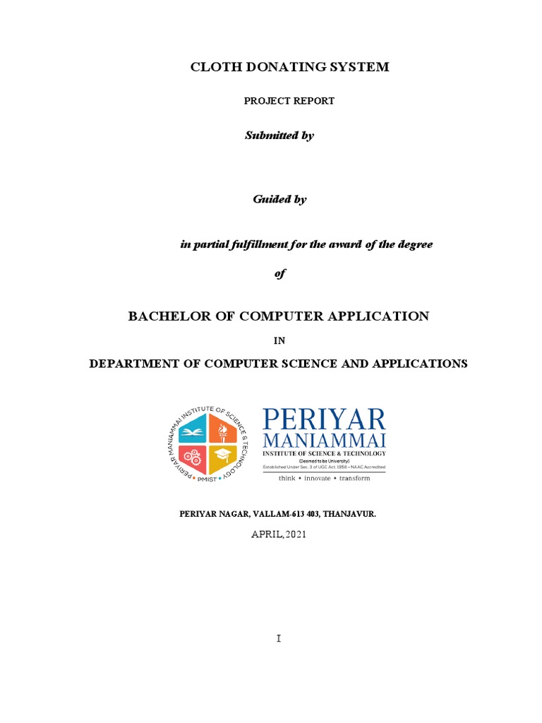 Cloth Donation System | PDF | Software Testing | Unit Testing