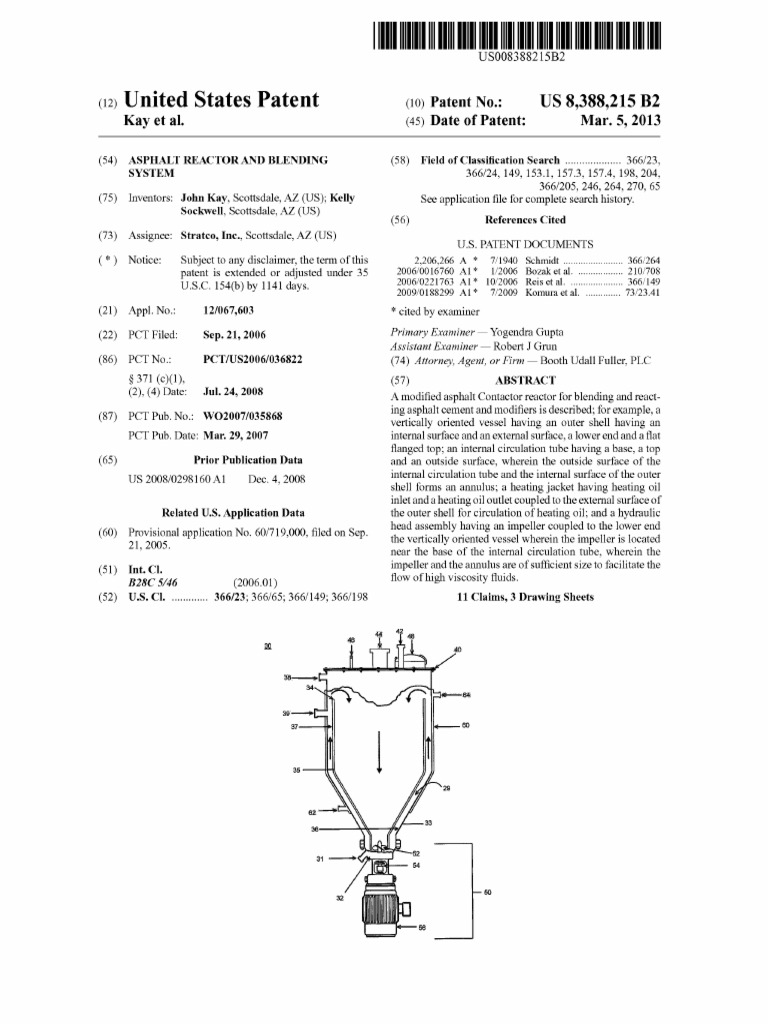 US8388215 - Stratco Asphalt Blending Contactor | PDF