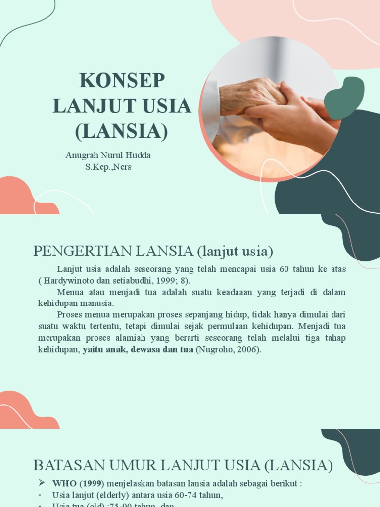 Konsep Lansia | PDF | Pengembangan Diri | Gaya Hidup