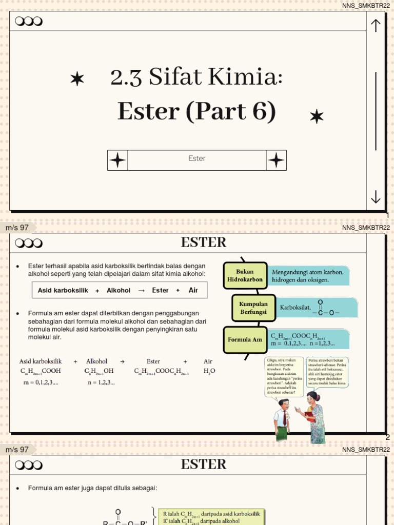 2.3 Sifat Kimia Part 6 (Ester) | PDF