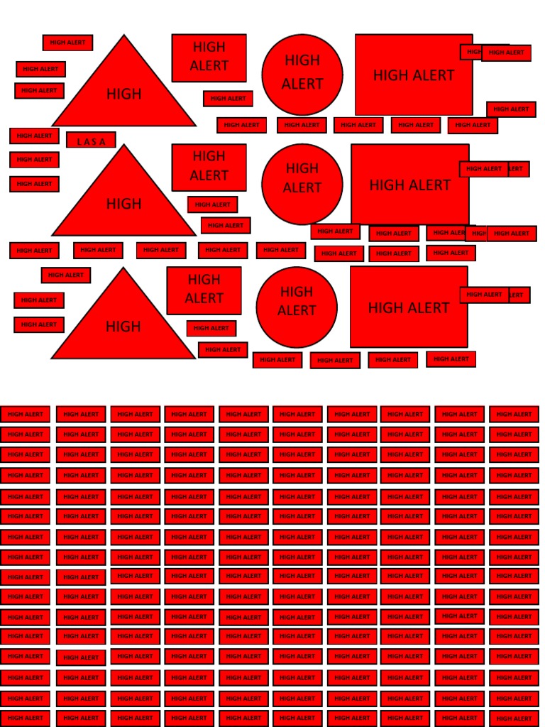 Stiker High Alert | PDF