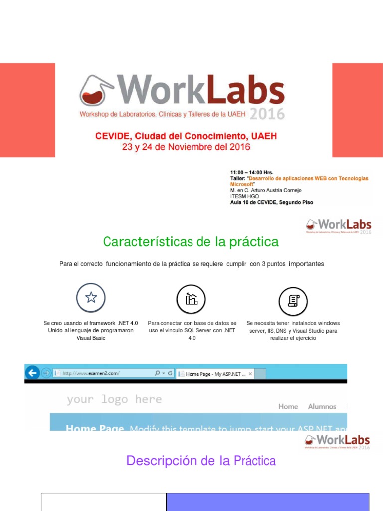 4 Uaeh Worklabs 2016 | PDF | Servidor SQL de Microsoft | .NET Framework