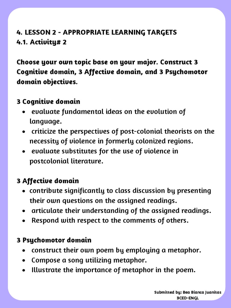 JUANITAS, Bea Bianca - Module 2 - Activity 2 | PDF
