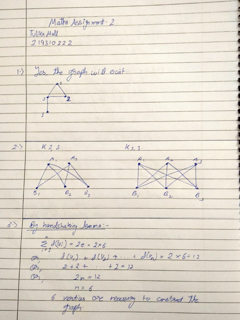 Maths Assignment 2 Sol | PDF