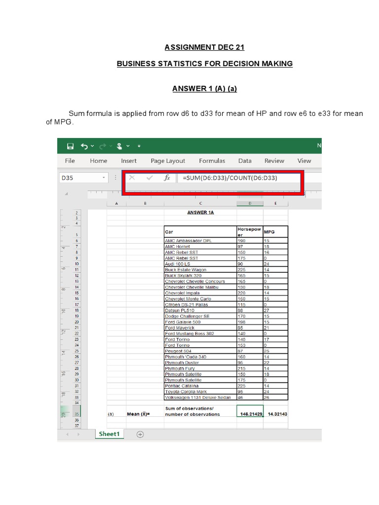 Business Statistics For Decision Making | PDF | Applied Mathematics ...