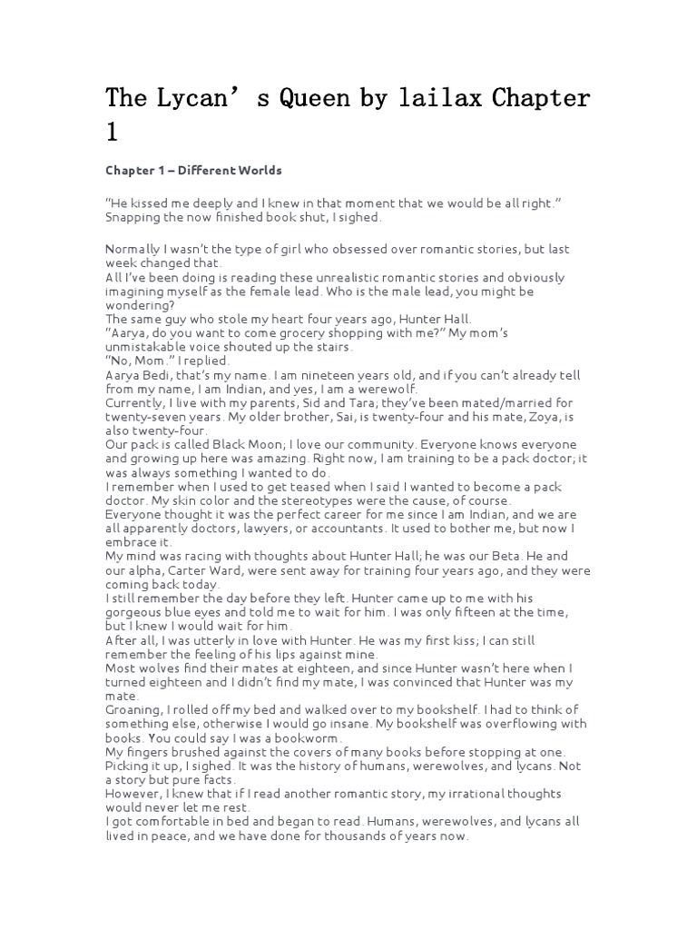 The Lycan's Queen Episode 1 | PDF | Werewolves