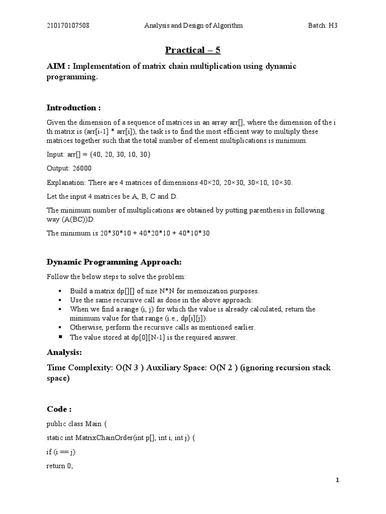 Practical 5 | PDF | Teaching Methods & Materials | Science & Mathematics