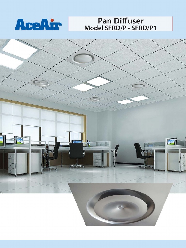 ACE AIR - Pan Diffuser Catalogue (Model SFRDP SFRDP1) | PDF